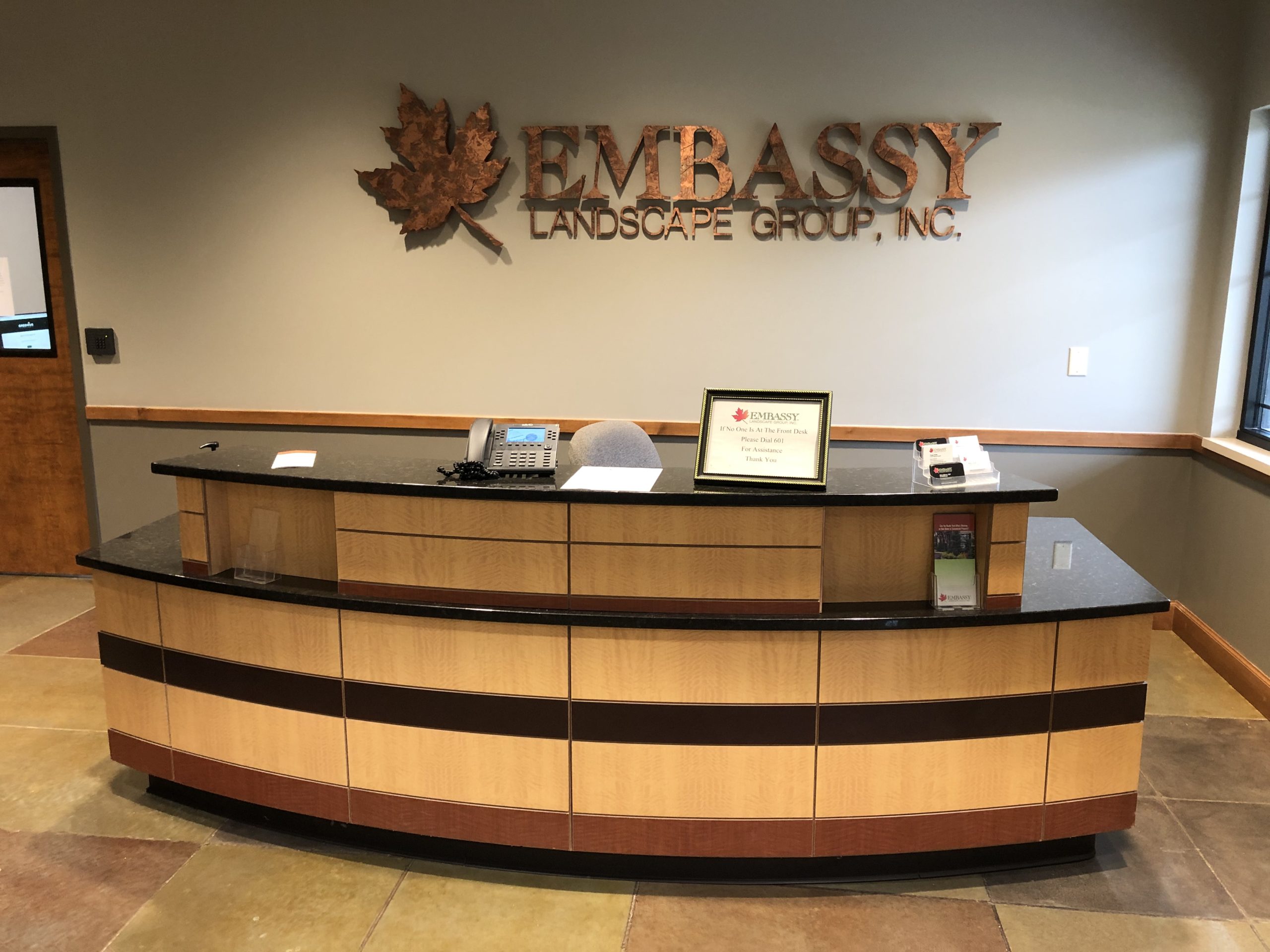 Embassy Landscape Gets New Furnishings - Mid-America Contractors, Inc